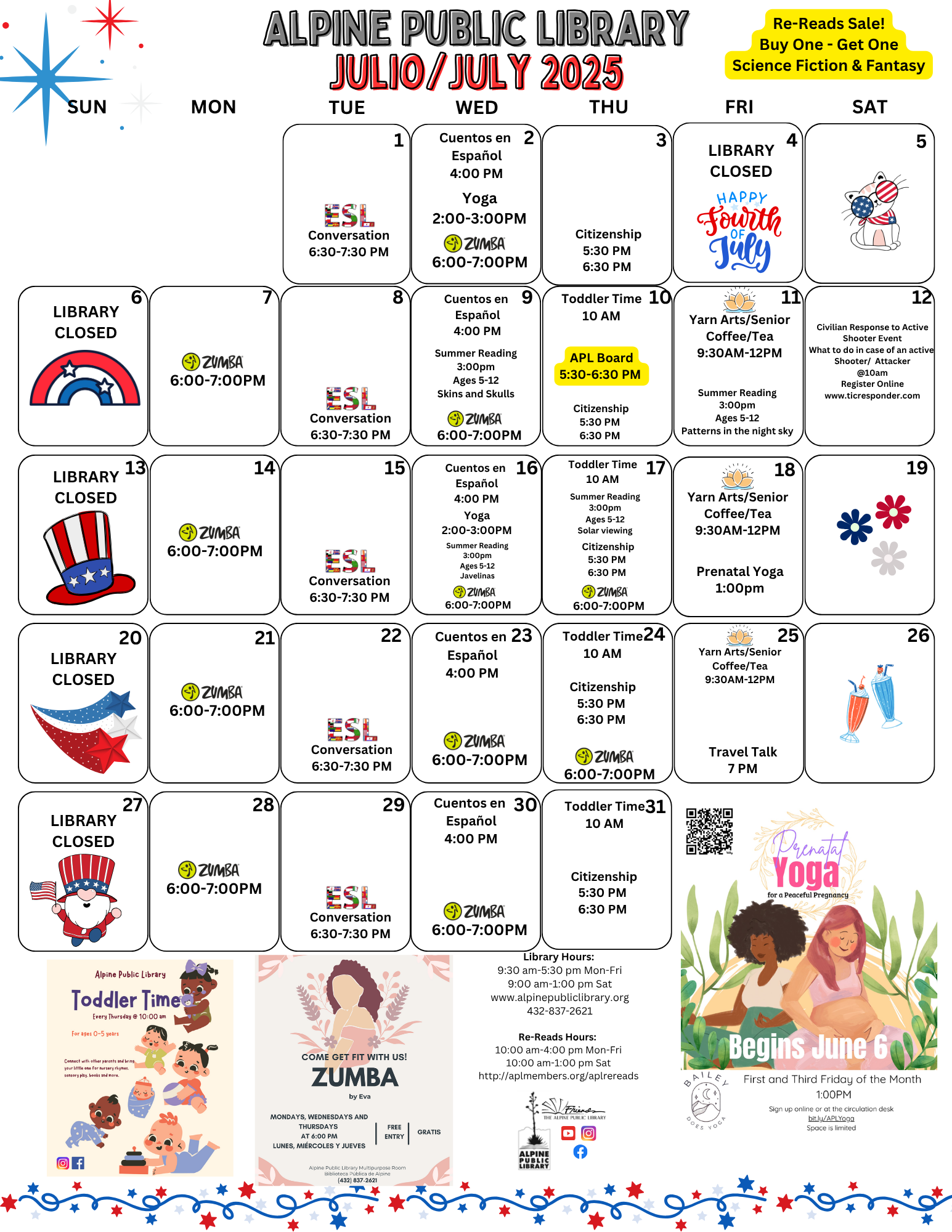 Calendar : Alpine Public Library